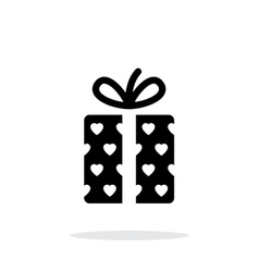 Gift boxes icons on white background Royalty Free Vector