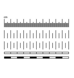 Ruler size indicators Royalty Free Vector Image