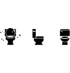 Flush after use toilet sign Royalty Free Vector Image