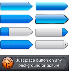 Blue buttons Royalty Free Vector Image - VectorStock