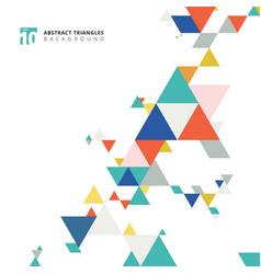 Geometric shining pattern with triangles Vector Image