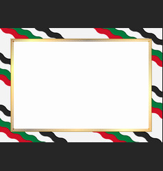 Border made with palestine national colors Vector Image
