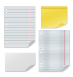 Old paper notebook Royalty Free Vector Image - VectorStock