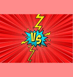 Versus screen vs fight background for battle Vector Image