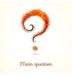 Abstract question mark colorful symbol Royalty Free Vector