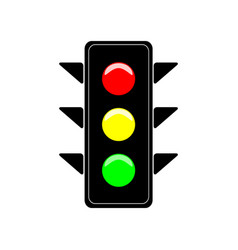 Traffic light icon signal stoplight Royalty Free Vector