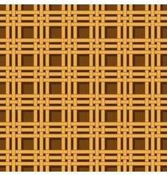 Seamless 3d brown rattan pattern art Royalty Free Vector
