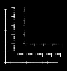 Map scales graphics for measuring distances Vector Image
