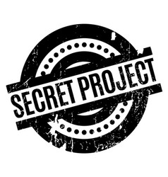 Secret project rubber stamp Royalty Free Vector Image