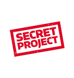 Secret project rubber stamp Royalty Free Vector Image