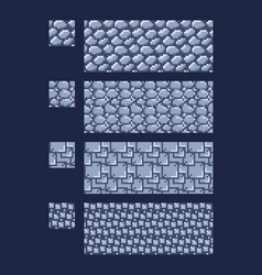 Texture for platformers pixel art - stone Vector Image
