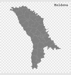 High quality map with borders Royalty Free Vector Image