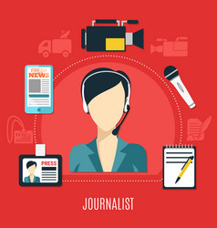 Press id card design template Royalty Free Vector Image