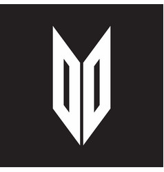 As logo monogram with emblem shape combination Vector Image