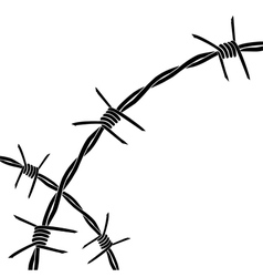 Barbed wire seamless 3d and engraving styles Vector Image