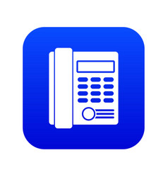 Blue telephone icon Royalty Free Vector Image - VectorStock