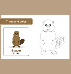 Number trace and colour worksheet 1 Royalty Free Vector