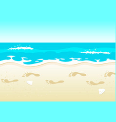 Family having a picnic at the beach Royalty Free Vector