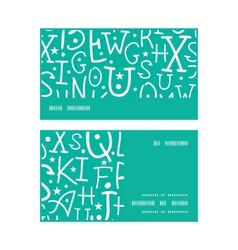 Colorful alphabet letters horizontal border Vector Image