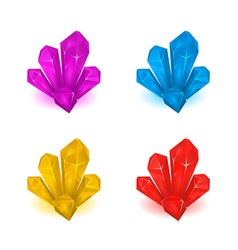 Two diamonds sparkling background Royalty Free Vector Image