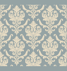 Rococo pattern textures set damask Royalty Free Vector Image
