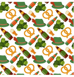 Craft beer brewery seamless pattern Royalty Free Vector
