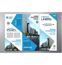 Brochure 3 fold flyer design a4 template Vector Image
