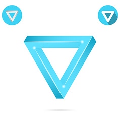 Delta letter icons set Royalty Free Vector Image