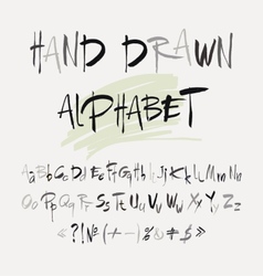 Graffiti font alphabet letters hip hop type Vector Image