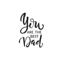 Super dad lettering poster with mustache Vector Image