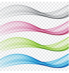 Blue modern abstract lines swoosh certificate Vector Image