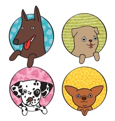 Cute baby dog cartoon vector by tigatelu - Image #1471595 - VectorStock