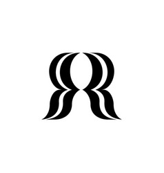 Letter ra triangle simple overlap logo Royalty Free Vector