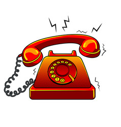 Red telephone Royalty Free Vector Image - VectorStock