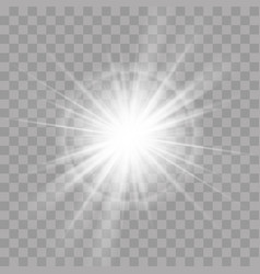 Light rays flash radiance effect star ray Vector Image