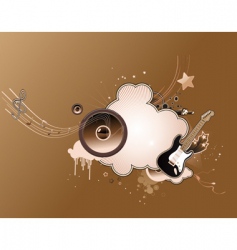 Music notes border frame Royalty Free Vector Image