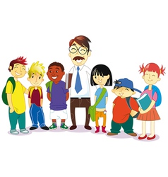 Cartoon students Royalty Free Vector Image - VectorStock