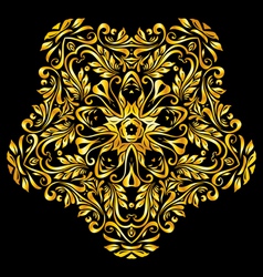 Background with ornaments of gold Royalty Free Vector Image