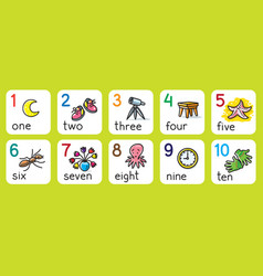 Frog count number at pond Royalty Free Vector Image