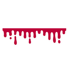 Seamless dripping blood halloween red bleed stain Vector Image