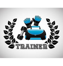 Train hard Royalty Free Vector Image - VectorStock