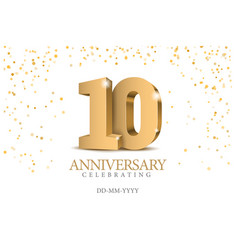 Anniversary or event 1000 gold 3d numbers Vector Image