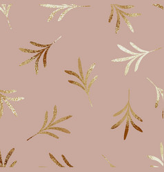 Flower pattern rose gold elegant background Vector Image