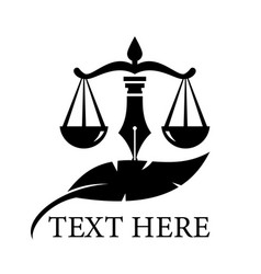 Justice lawyer logo and modern design concept Vector Image