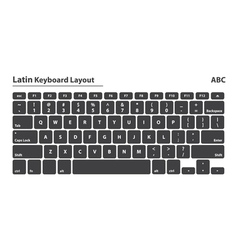 Smartphone keyboard alphabet buttons Royalty Free Vector