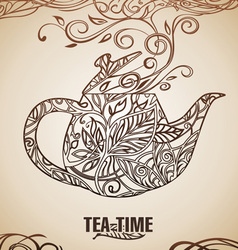 Tea and scones Royalty Free Vector Image - VectorStock