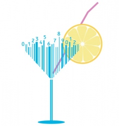 Margarita retro cocktail Royalty Free Vector Image