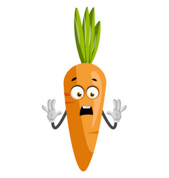 A carrot Royalty Free Vector Image - VectorStock