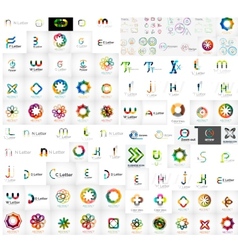 Biggest collection of logo design and fashion Vector Image