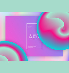 Liquid fluid with dynamic elements and shapes Vector Image